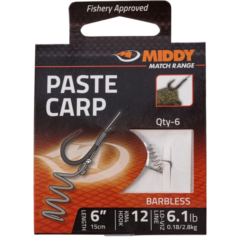 Middy Paste Carp Hooks To Nylon - Robbos Tackle Shop
