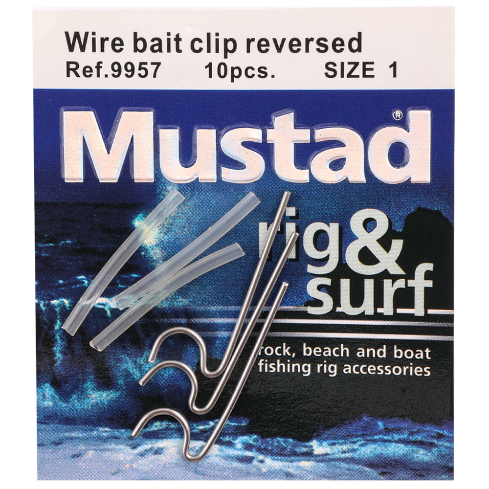 Mustad Wire Bait Clip Reversed Size 1 - Robbos Tackle Shop